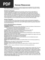 Human Resources Class 8 Ncert Notes | PDF | Mountains | Desert