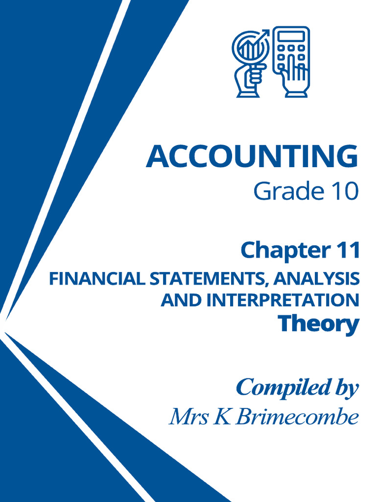 Gr10 FinancialStatements Theory | PDF | Balance Sheet | Debits And Credits