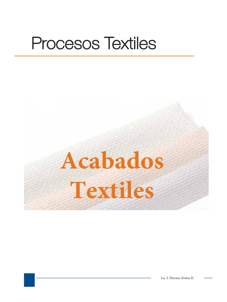Acabados Textiles | PDF | Textiles | Materiales