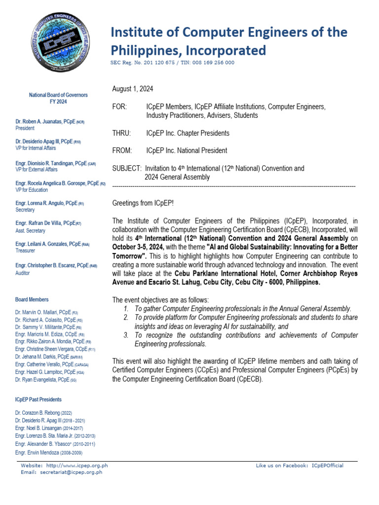 ICpEP-IntNatCon-2024 Generic Final | PDF | Engineering