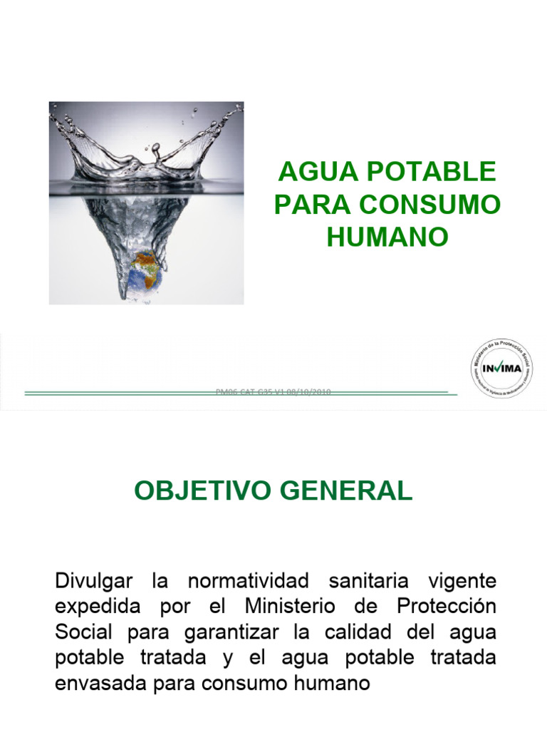 Normatividad del Agua Potable en 2007 | PDF | Agua | Agua potable
