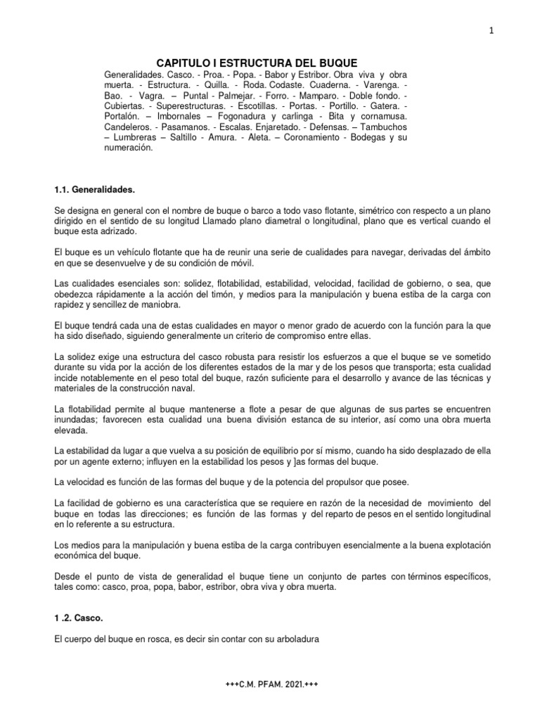 Conocimientos Marineros | PDF | Envío | Buques