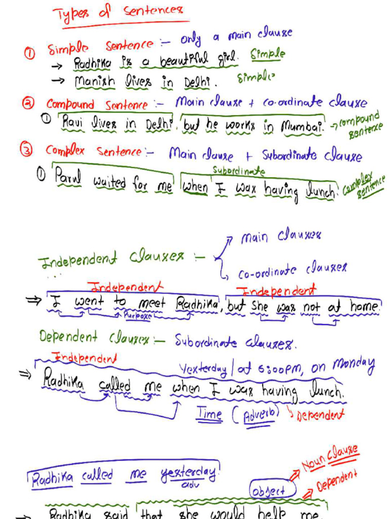 185) Conjunction 07 (Class Notes) (GRAMMAR - CONJUNCTION) | PDF