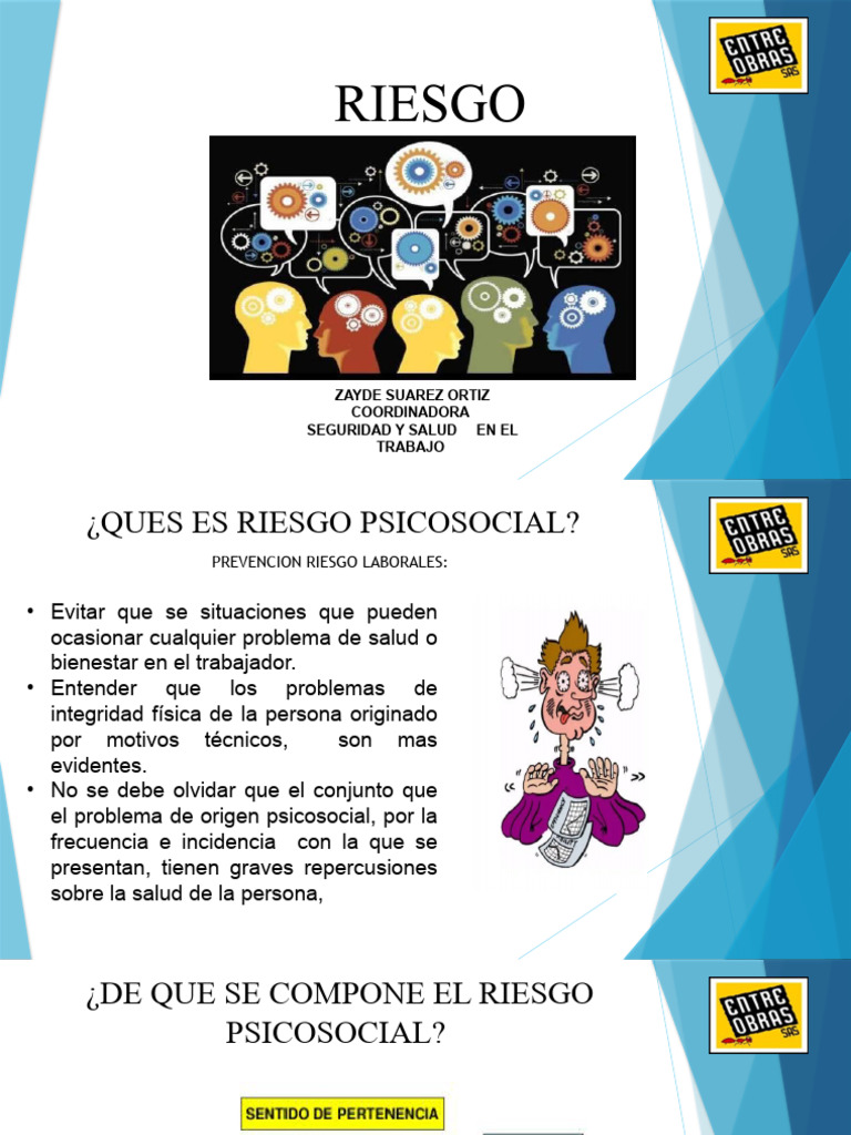 Riesgo Psicosocial | PDF | Estrés (biología) | Sicología