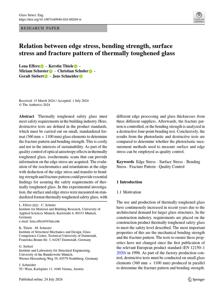 Edge Stress and Surface Stress | PDF | Stress (Mechanics) | Glasses
