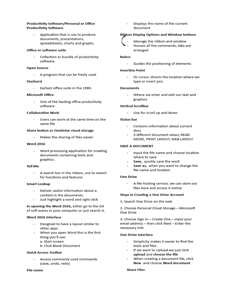Computer Reviewer | PDF | Microsoft Word | Microsoft Office