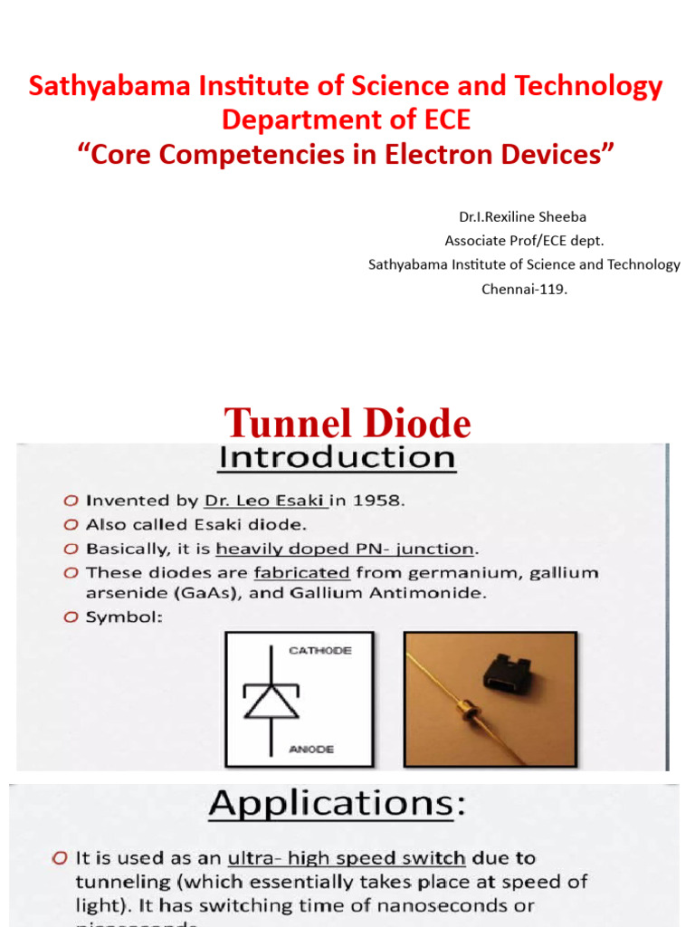 REX-Core Competencies in Electron Devices | PDF