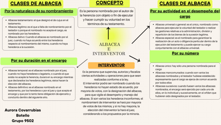 Mapa Mental Albacea e Interventor | PDF