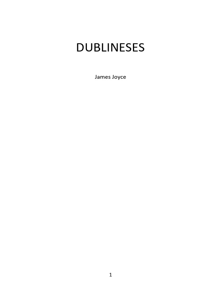 Dublineses | PDF | James Joyce | Dublineses