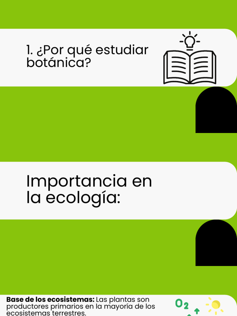 ¿Por Qué Estudiar Botánica - Presentación | PDF | Plantas | Ecología