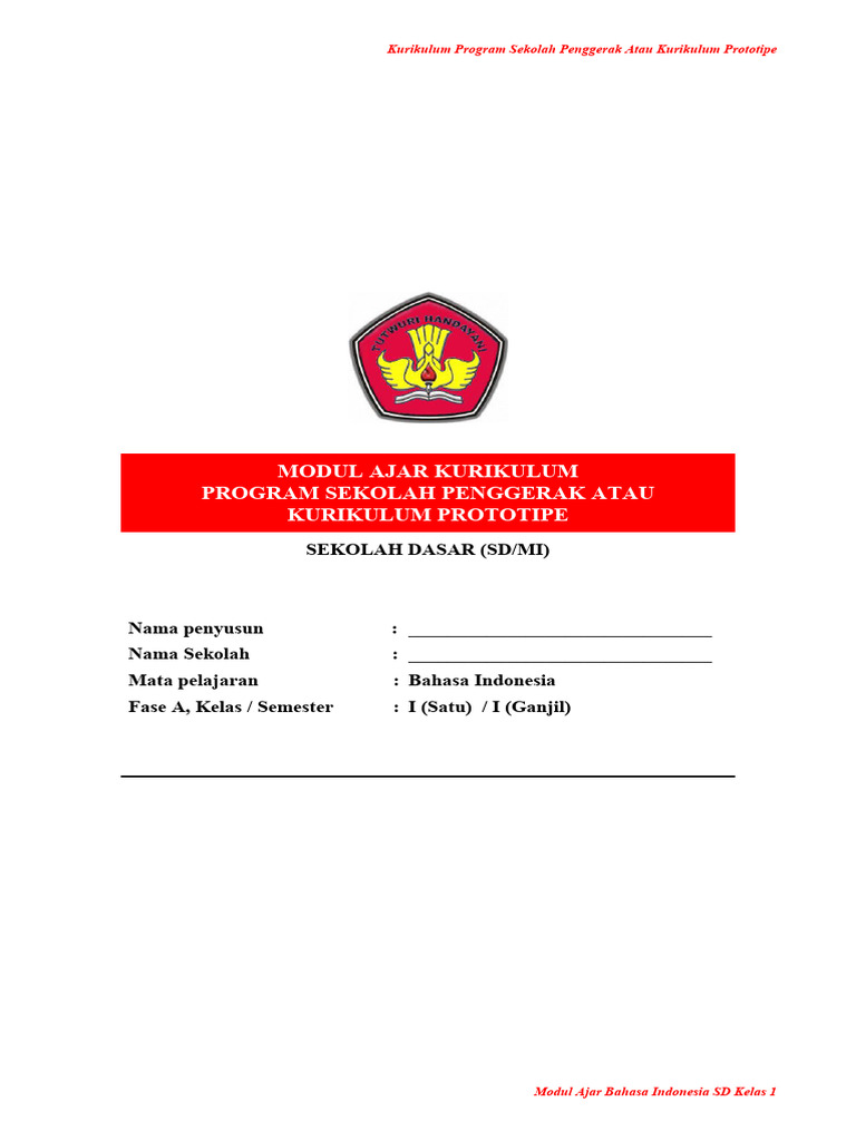 Modul Ajar Kurikulum Program | PDF