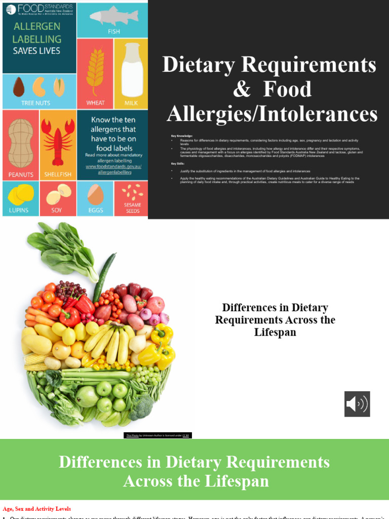 Dietary Needs and Food Allergies Guide | PDF | Carbohydrates | Food ...