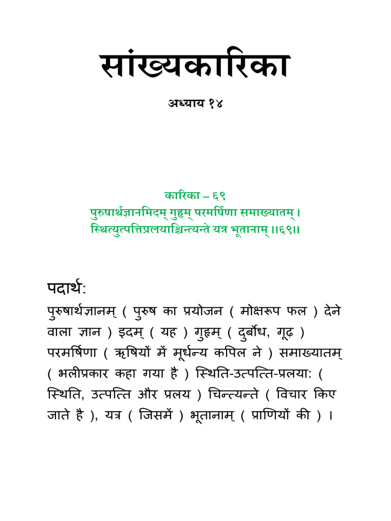 Sankhya Darshan PDF V14 | PDF