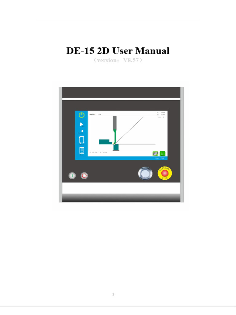 DE15-2D User Manual | PDF | Parameter (Computer Programming) | Switch