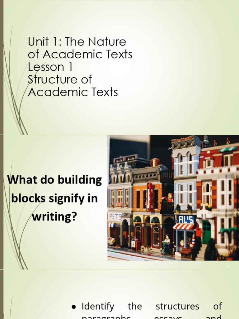 Understanding Academic Text Structures | PDF | Essays | Experience