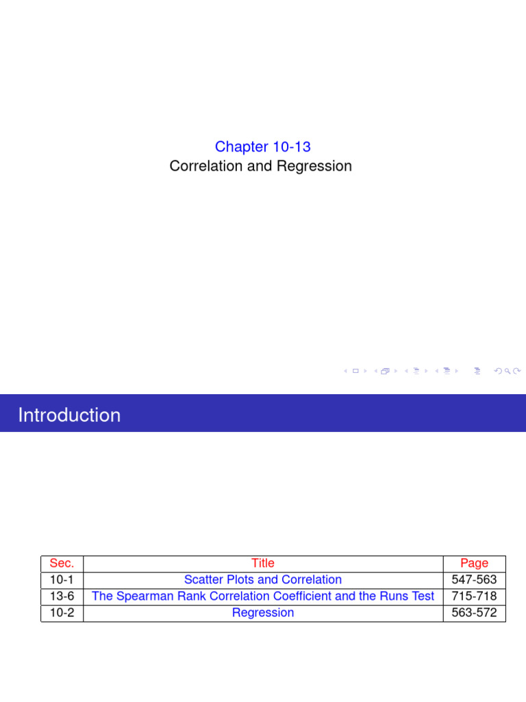 Chapter 2 | PDF | Linear Regression | Spearman's Rank Correlation Coefficient