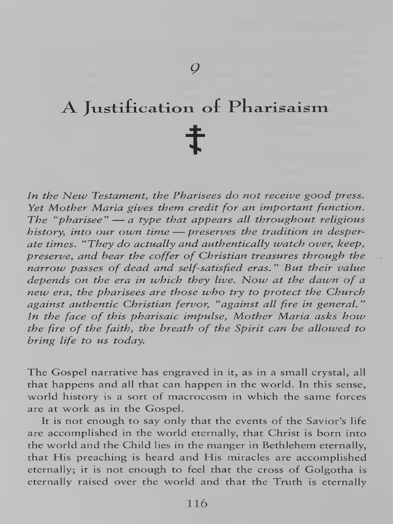 A Justification of Pharisaism | PDF | Jesus | Pharisees