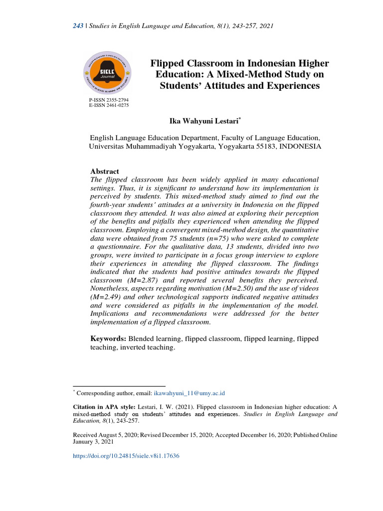 Sample Mixed Methods Research | PDF | Focus Group | Learning