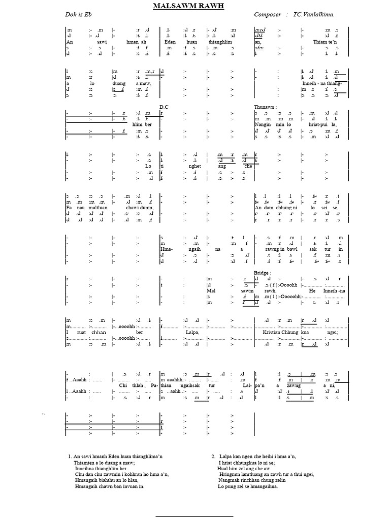 Malsawm Rawh | PDF | Teaching Methods & Materials