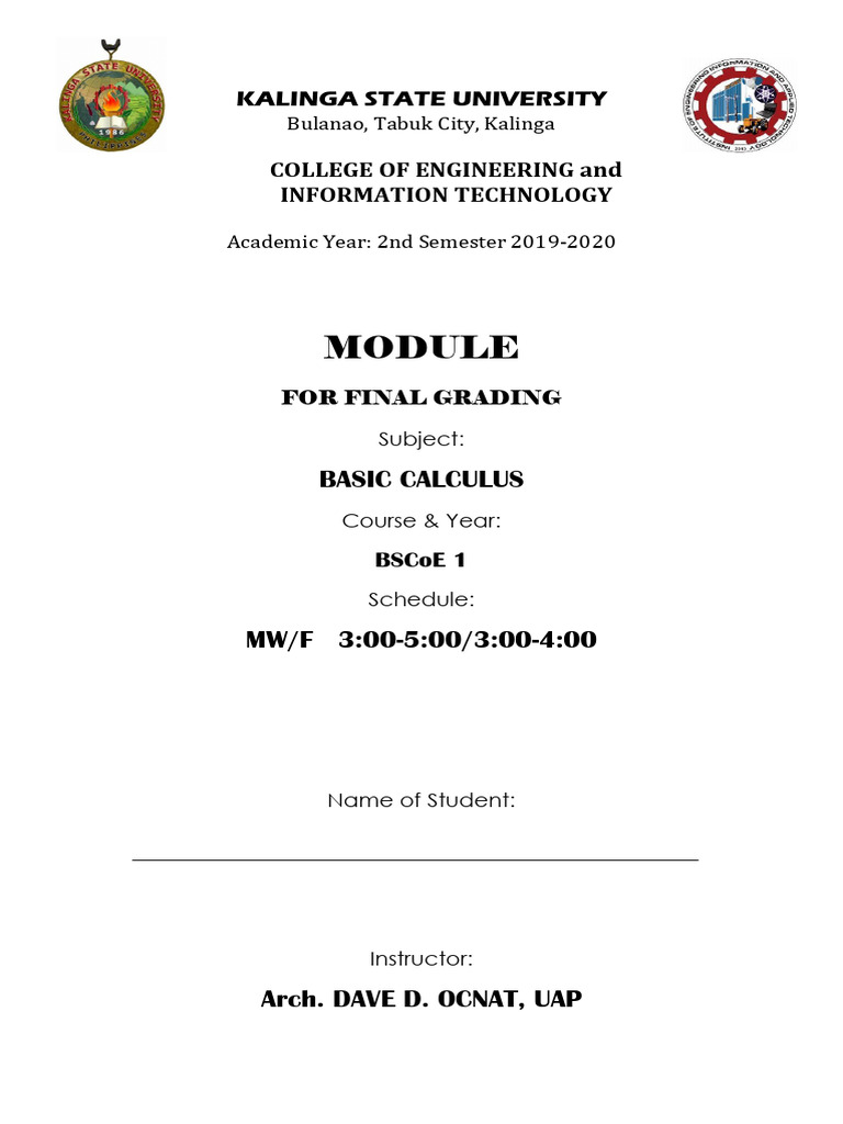 Basic Calculus Module For Finals | PDF | Function (Mathematics) | Theoretical Computer Science