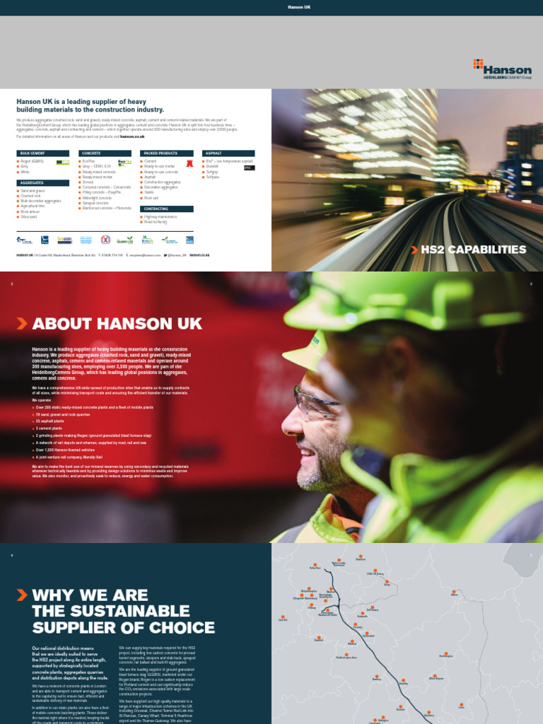Hanson hs2 Capabilities | PDF | Concrete | Construction Aggregate