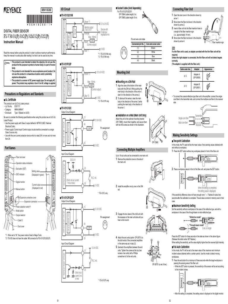 FS-V30/31 (P) /31C (P) /31M/32 (P) /32C (P) : Instruction Manual | PDF ...