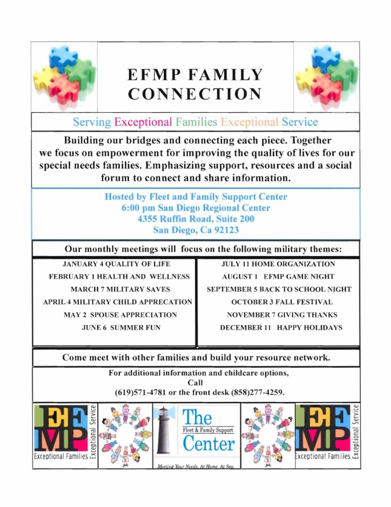 Efmp Family Connection Flyer | PDF