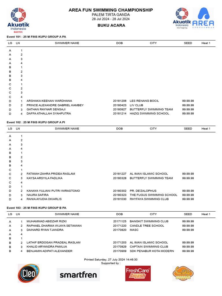 Buku Acara - AFSC 2024 | PDF