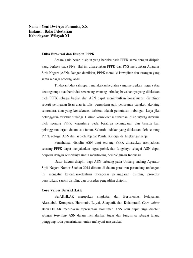 Penerapan Tusi ASN | PDF