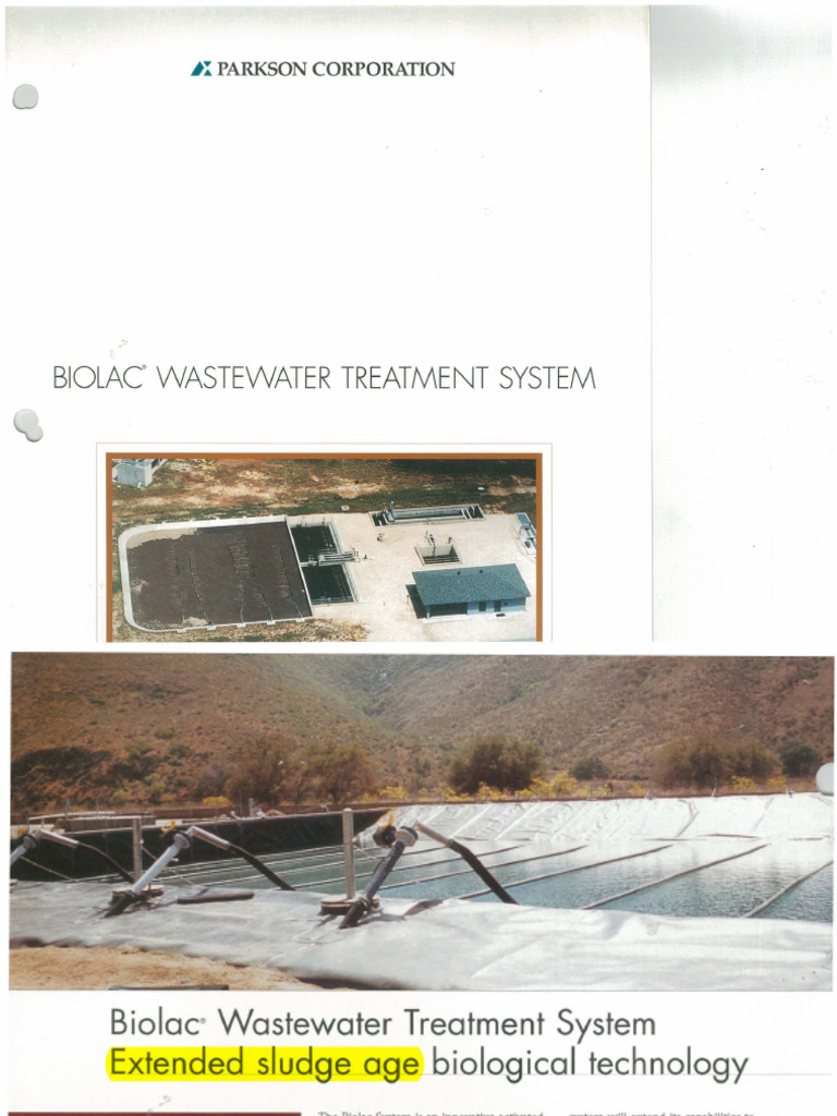 PARKSON-BIOLAC WWT System Con Notas | PDF | Sewage Treatment ...