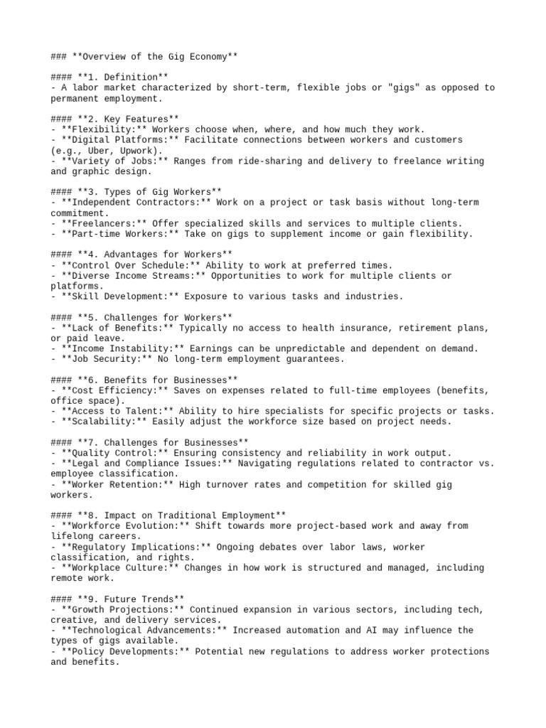 All About Gig Economy | PDF | Employment | Labor