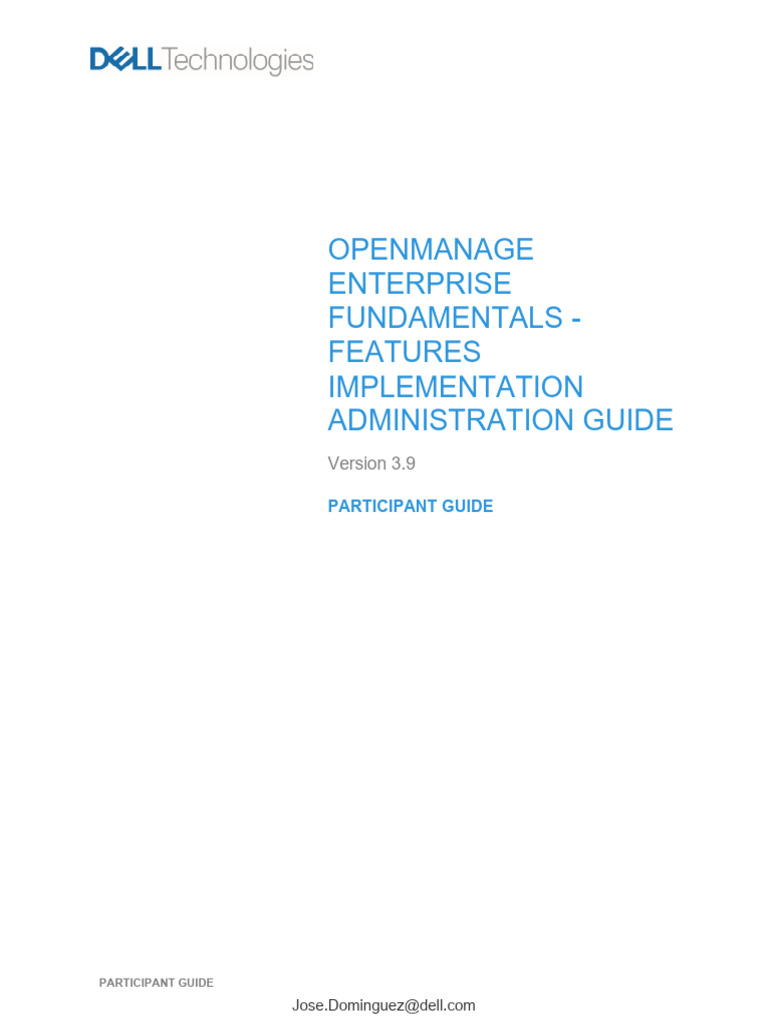 Openmanage Enterprise Fundamentals - Features Implementation Administration Guide | PDF | Hyper ...