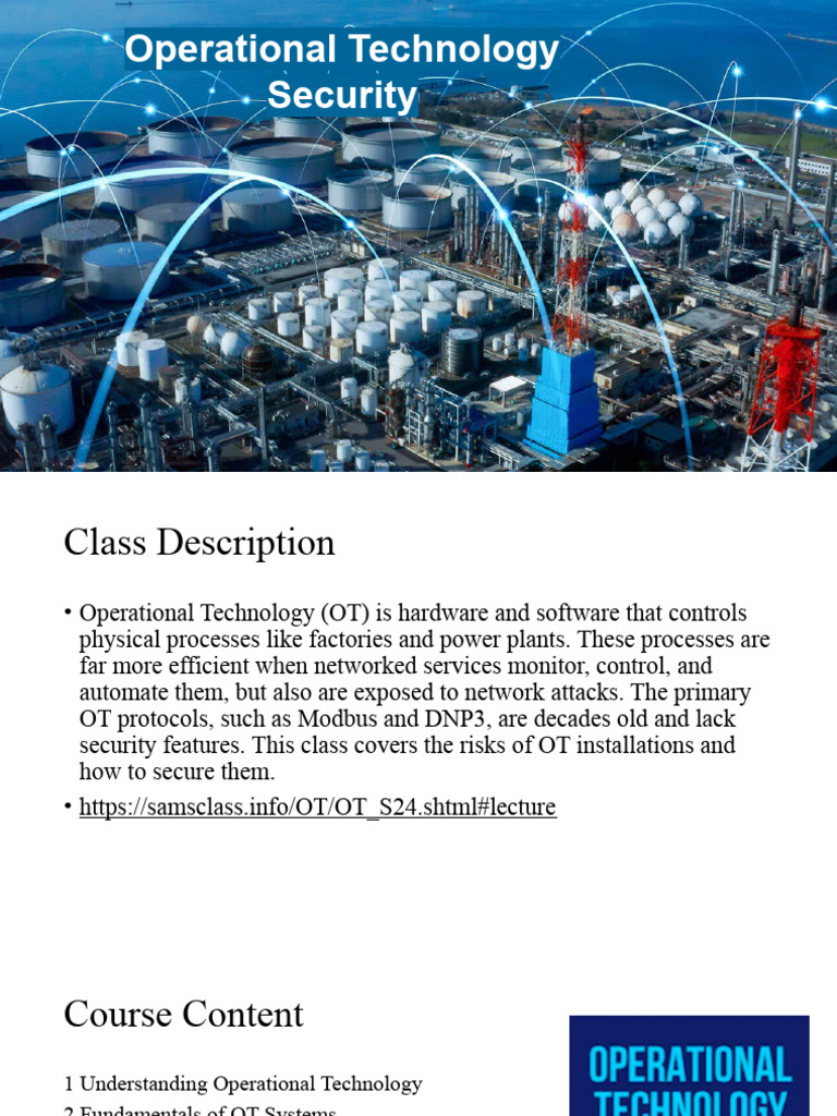 Differentiating OT From IT | PDF | Computer Network | Computer Security