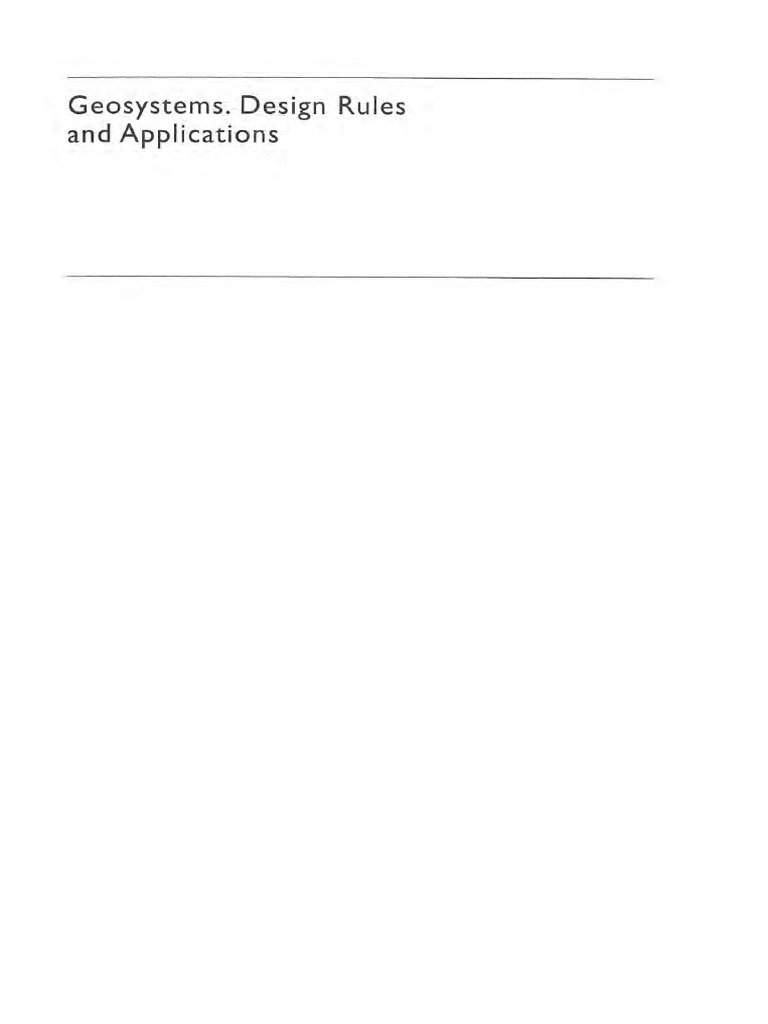 Geosystems Design Rules and Applications | PDF