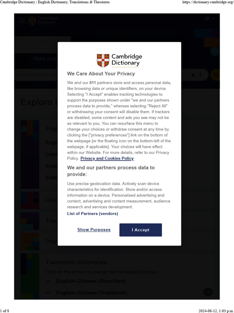 Cambridge Dictionary - English Dictionary, Translations & Thesaurus ...