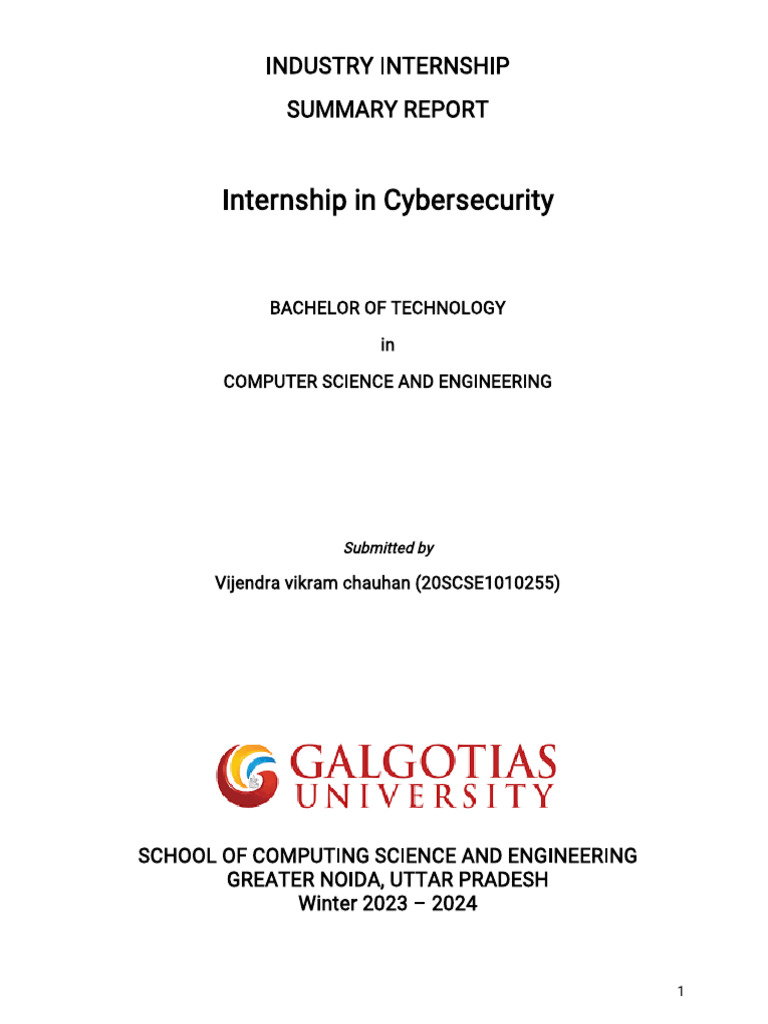 Internships 2024 | PDF | Security | Computer Security