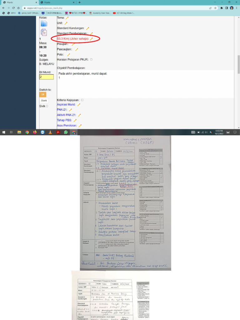 KRMJ RPH Contoh | PDF