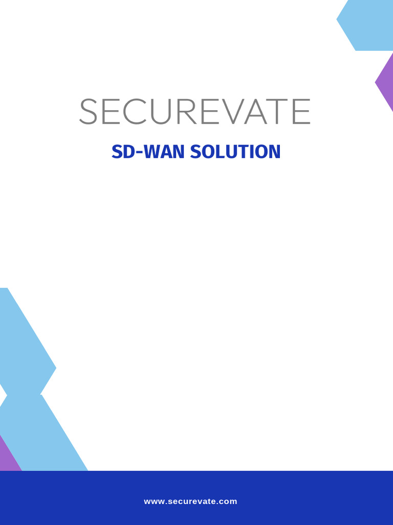 Securevate Sd-wan (1) | PDF | Cloud Computing | Computer Network