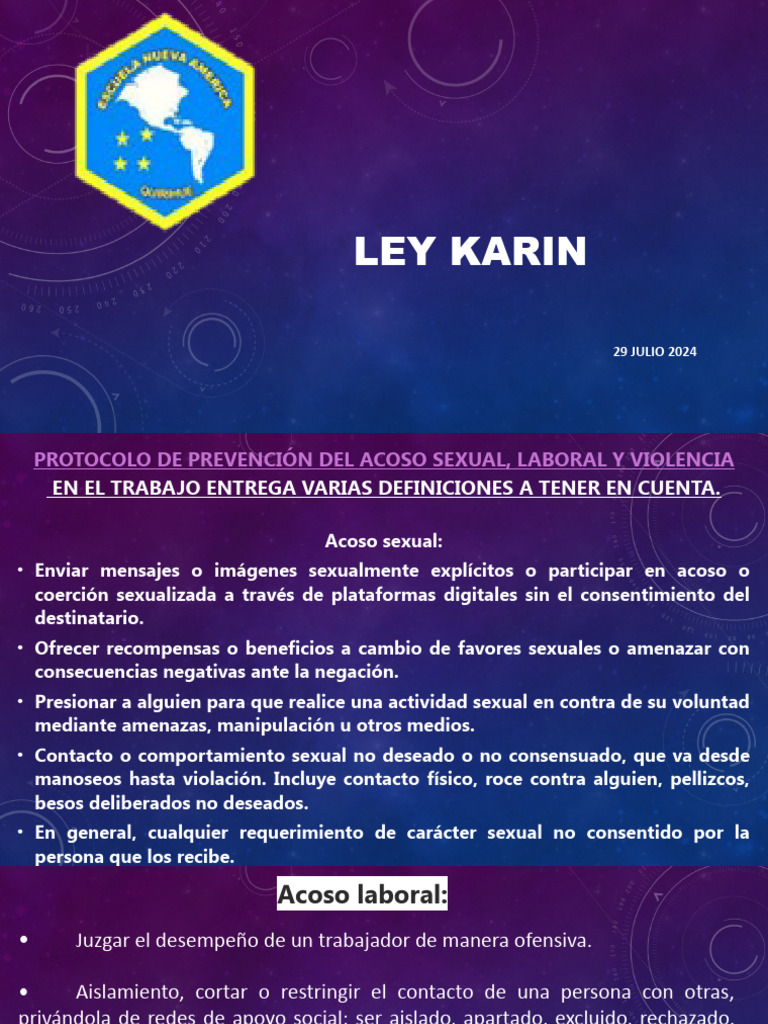 Ley Karin | PDF | Acoso sexual | Sexismo