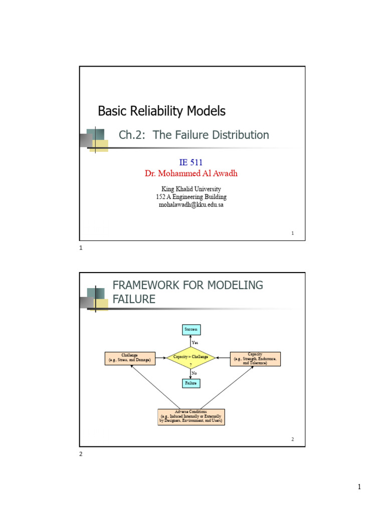 Ch.2 Failure Distributions | PDF | Reliability Engineering
