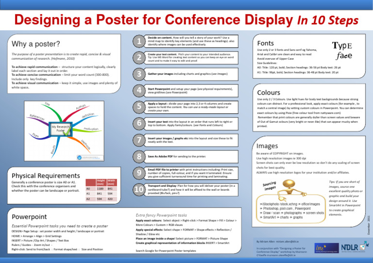 Poster On Designing A Poster For Conferences | PDF | Page Layout ...