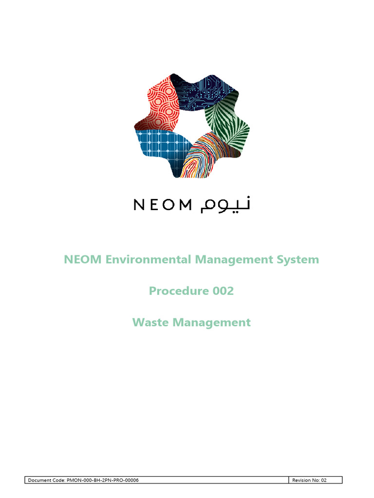 EP7.002.009 NEOM EMS PRO-002 Waste Management Rev 002 | PDF | Waste ...