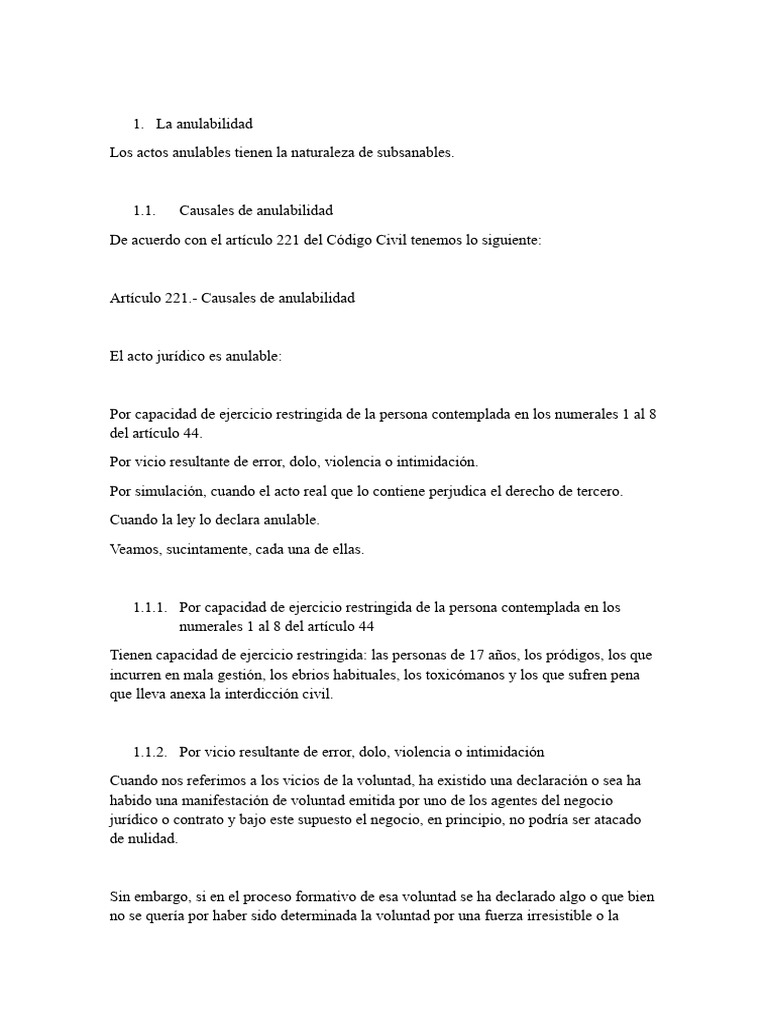 Acto Anulable | PDF | Intención (Derecho Penal) | Justicia