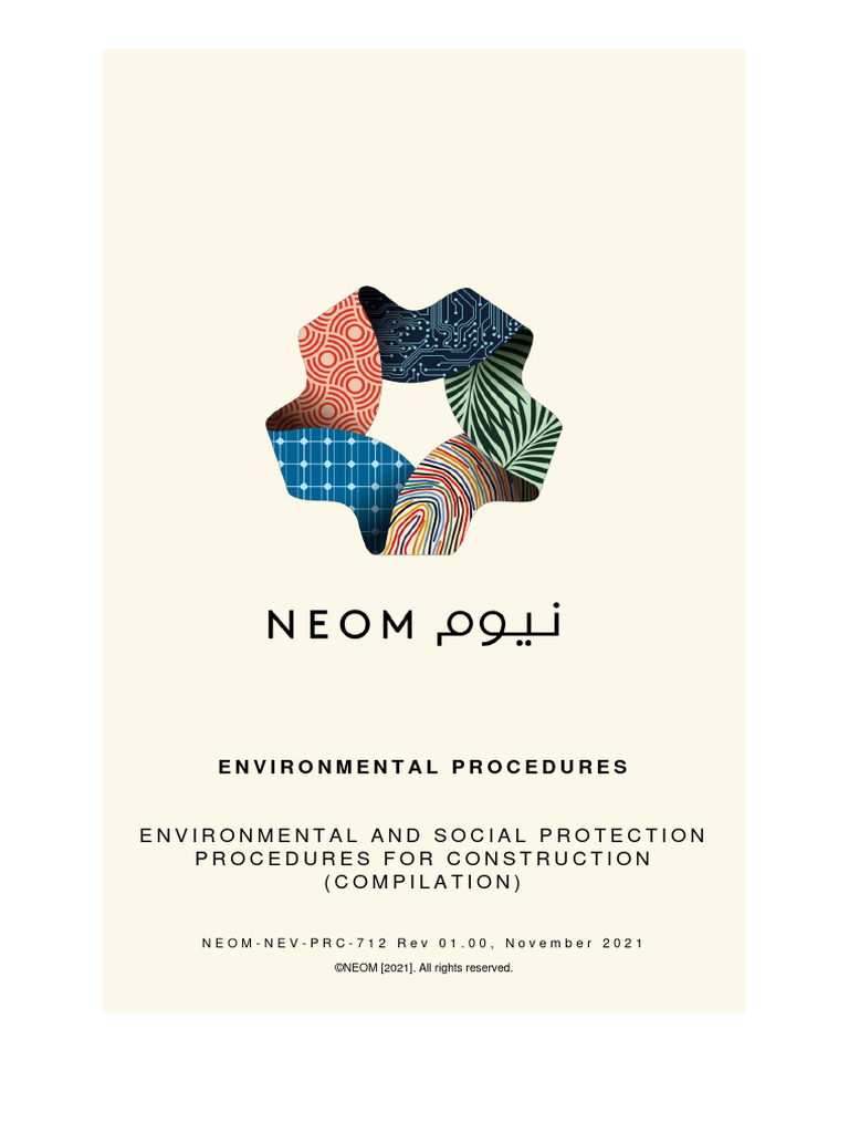 NEOM Environmental Procedures Guide | PDF | Surface Runoff | Road