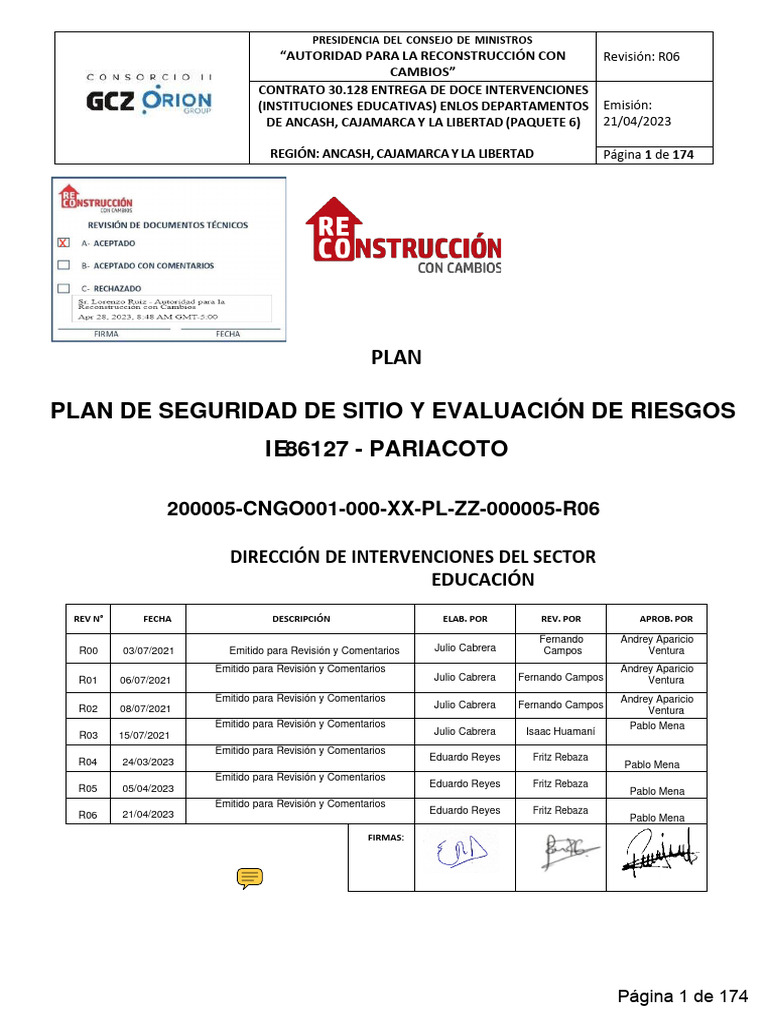 Plan de Seguridad | PDF | Seguridad y salud ocupacional | Pesticida