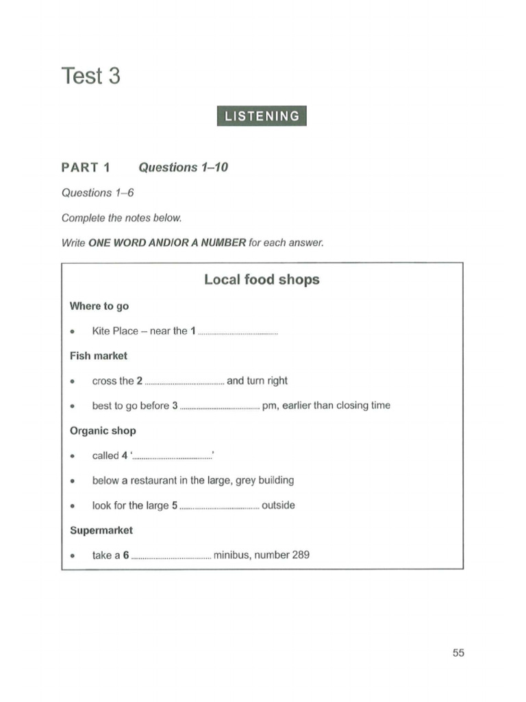 Cam 19 Listening Test 3 Pdf