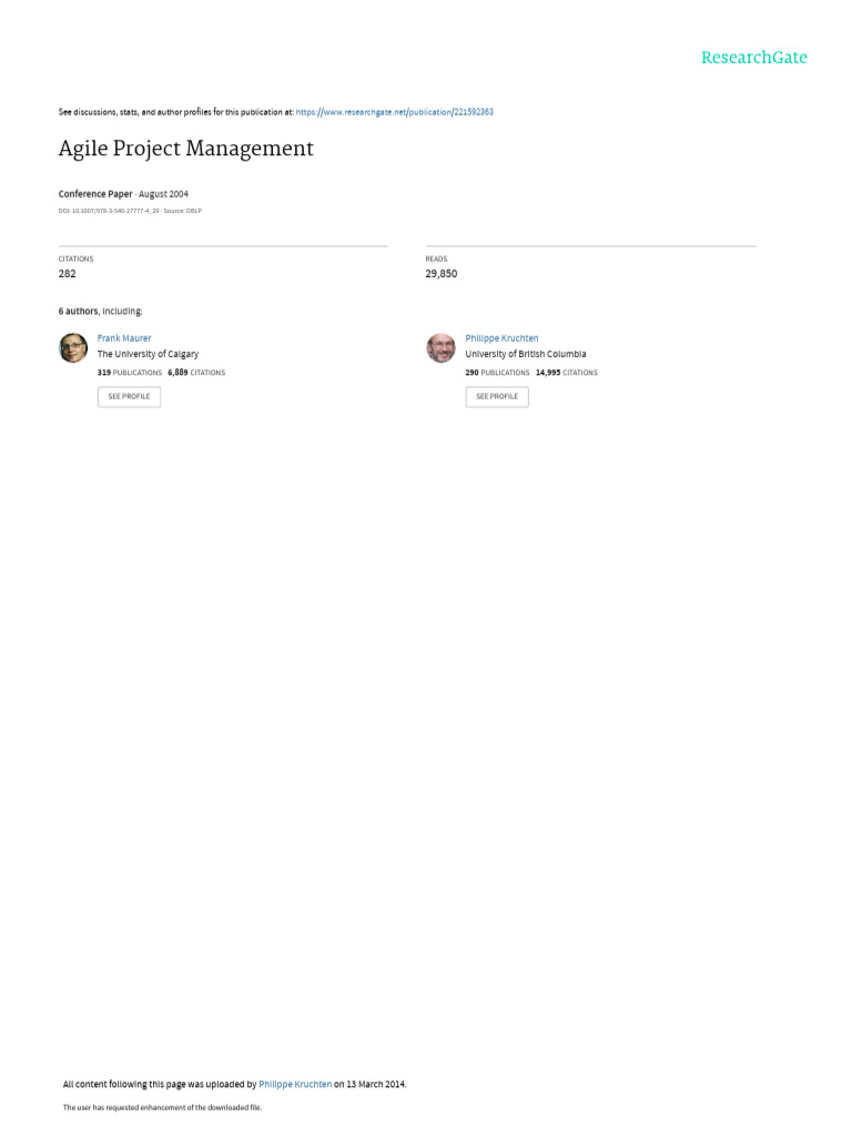 Agile Project Management | PDF | Agile Software Development | Project ...