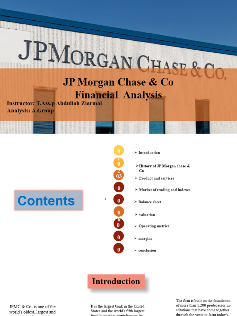 JP Morgan Chase Organizational Overview | PDF | Jp Morgan Chase | J.P ...
