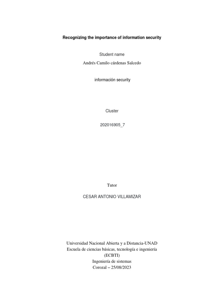 Andres Camilocardenas Salcedo | PDF | Secure Communication ...