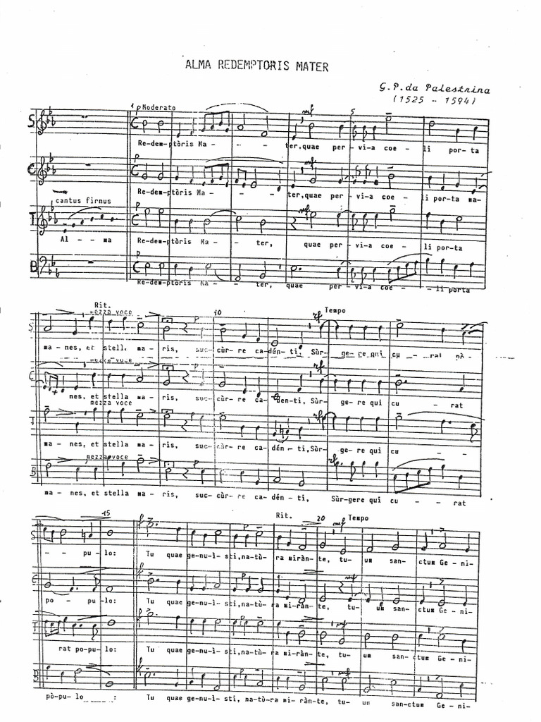 Alma Redemptoris Mater | PDF